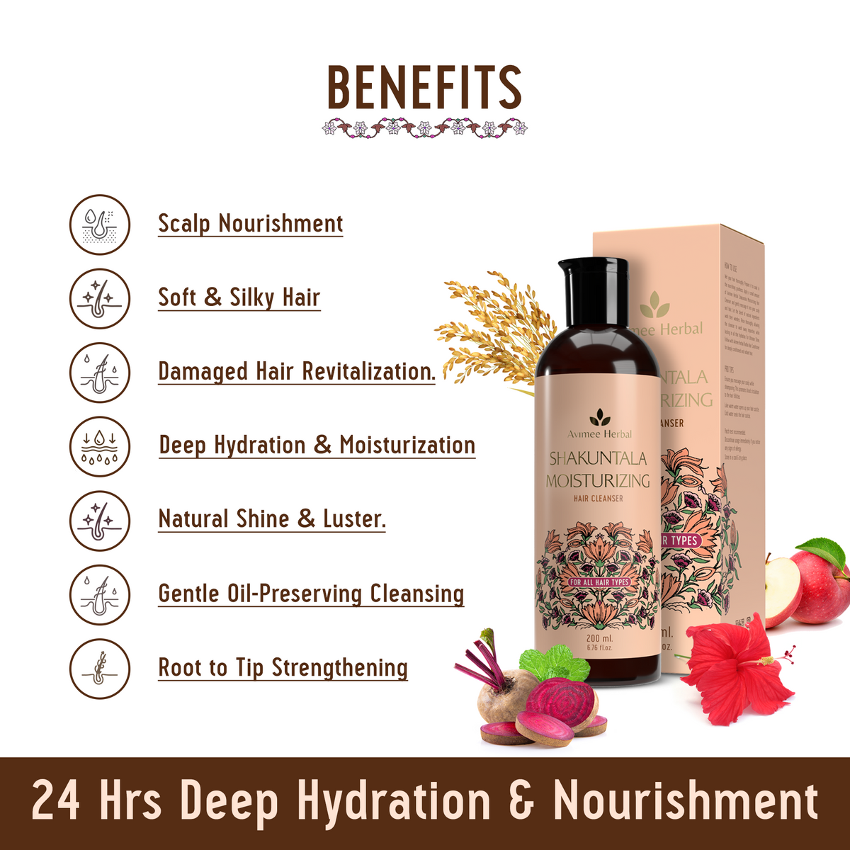 Shakuntala Moisturizing Hair Cleanser With Hyaluronic Acid